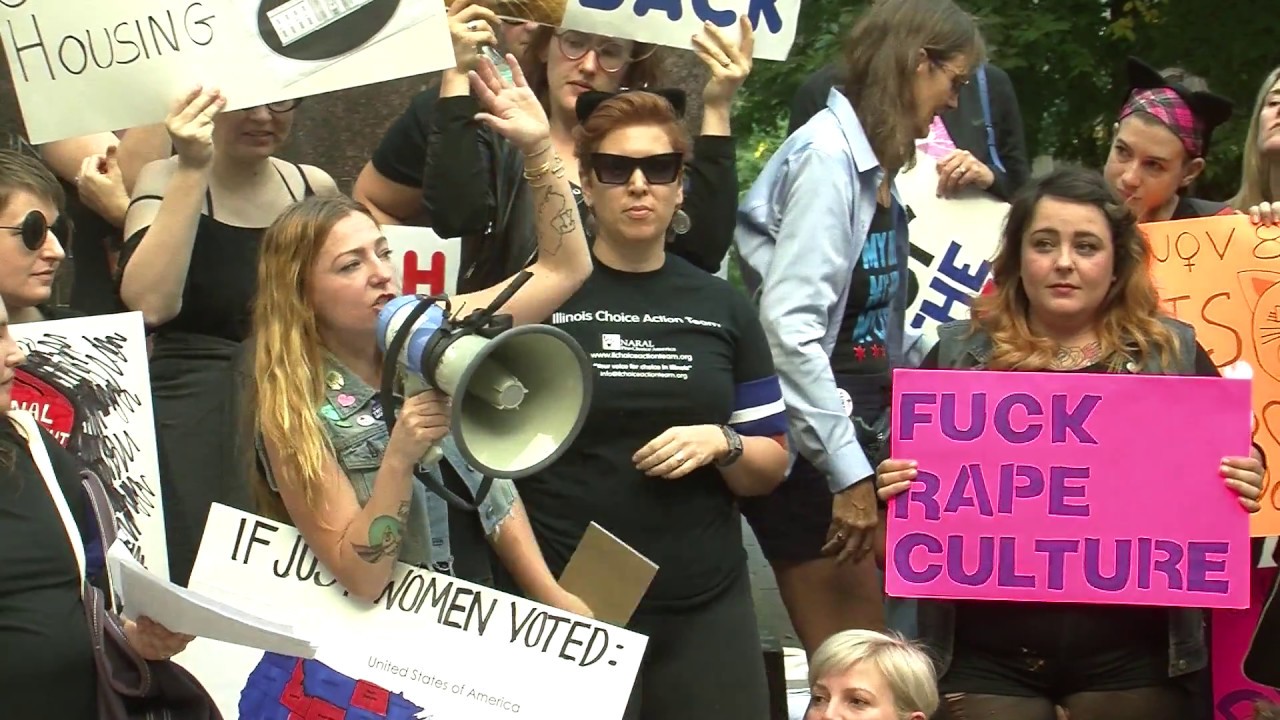 Protesters gather under the banner #GOPHandsOffMe  | The Columbia Chronicle