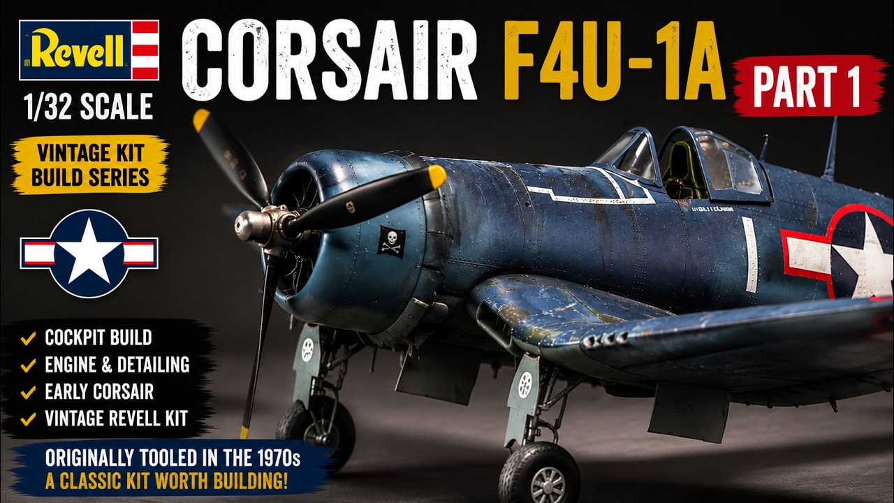 F4U-1A Corsair 1/32  -  Revell | Cockpit Detailing & Assembly