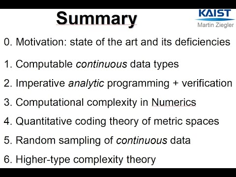(Logic in) Computer Science for Continuous Data