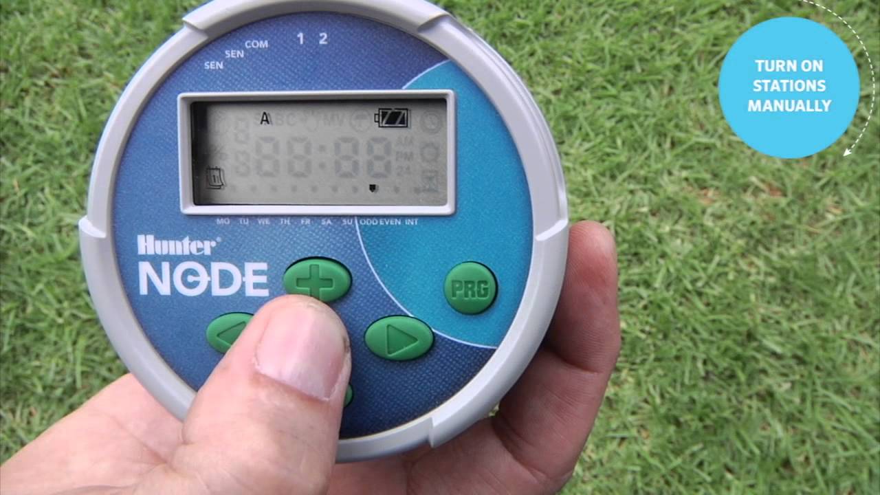 NODE: Turn on stations manually