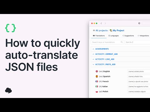 How to quickly auto-translate JSON files?