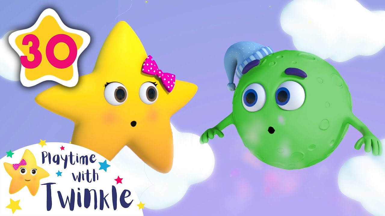 Magic Moon and Twinkle Learn Colors | +More Kids Songs | Nursery Rhymes | Little Baby Bum