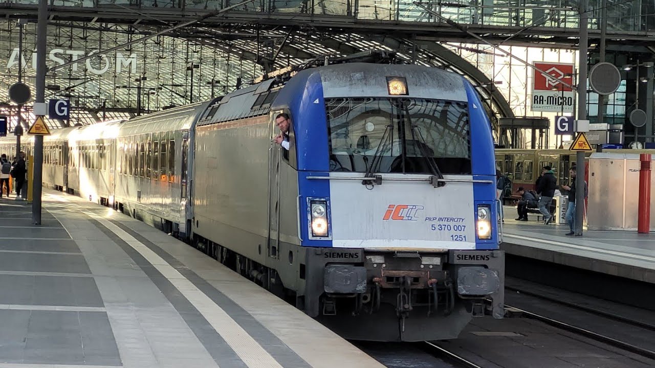 PKP (Polish State Railways) Intercity Trains At Berlin Hauptbahnhof 12/3/2026