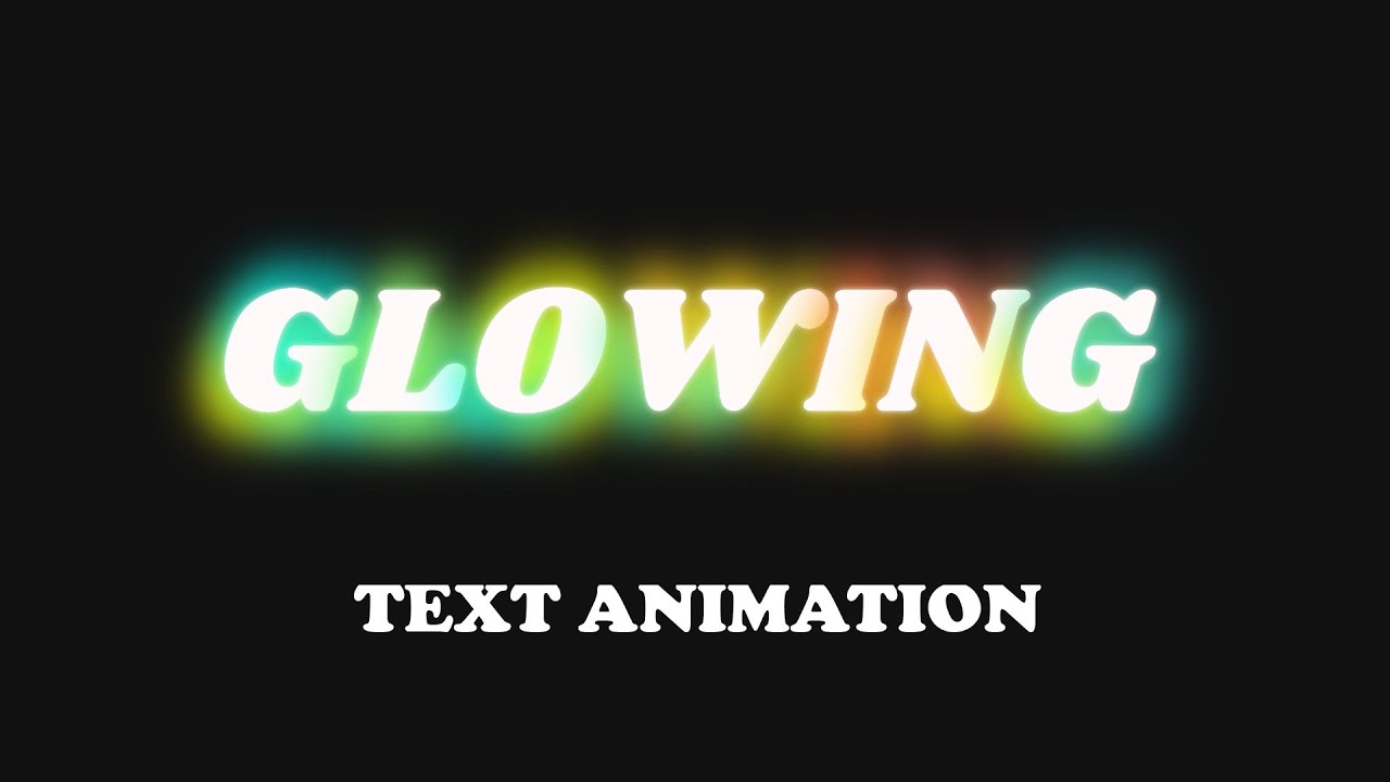 Glowing Text Animation Effect | Pure Css