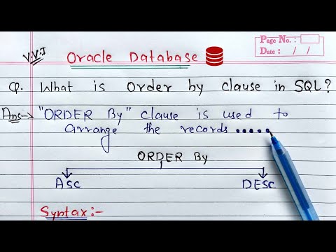 Learn ORDER BY Clause in SQL | Oracle Database - Mind Luster