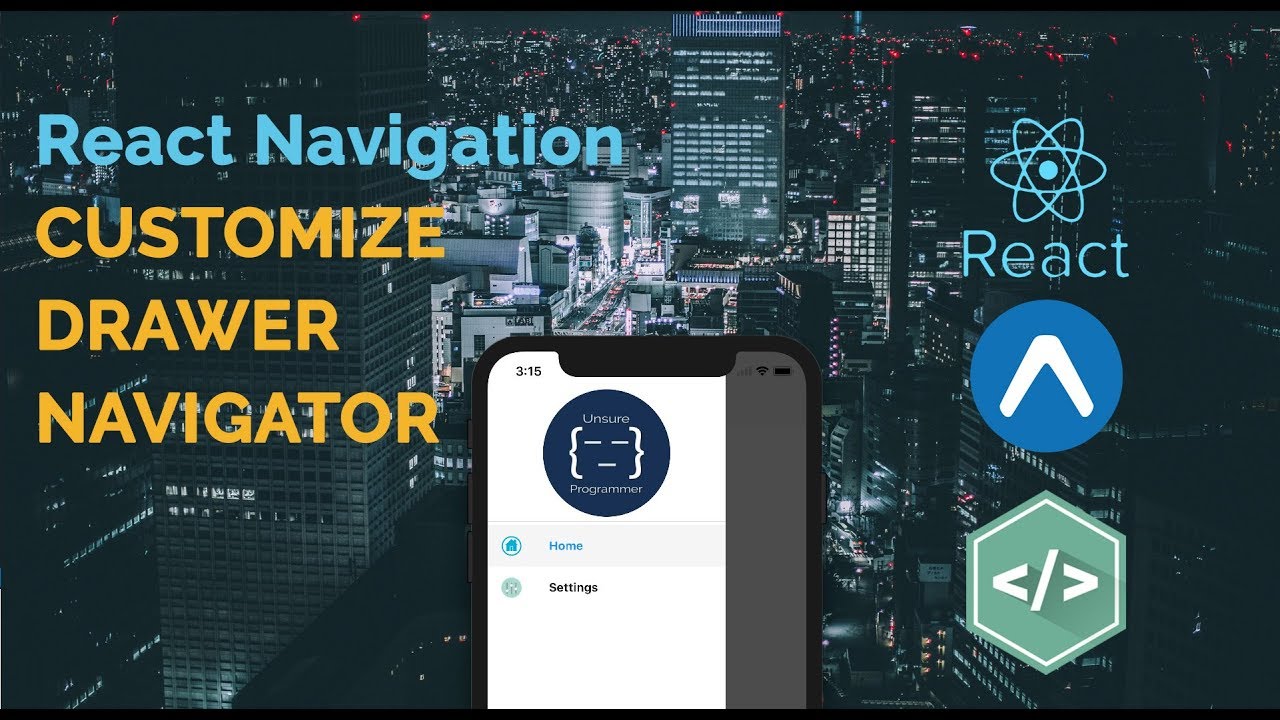 #7 React Native - Customize Drawer Navigator | React Navigation