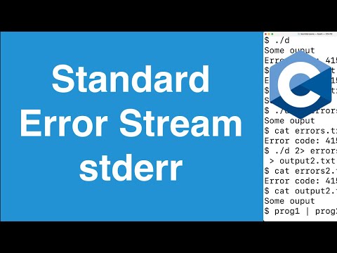 Standard Error Stream (stderr) | C Programming Tutorial