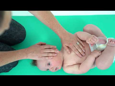 Baby Development | Torticollis | Neck Rotation Supine Stretch