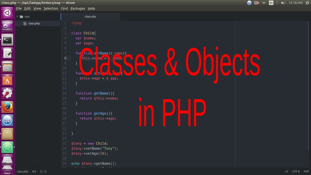 Classes and Objects in PHP (Object Oriented Programming)