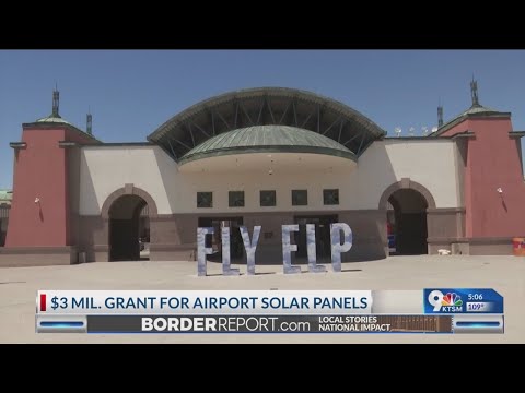 Airport solar panels