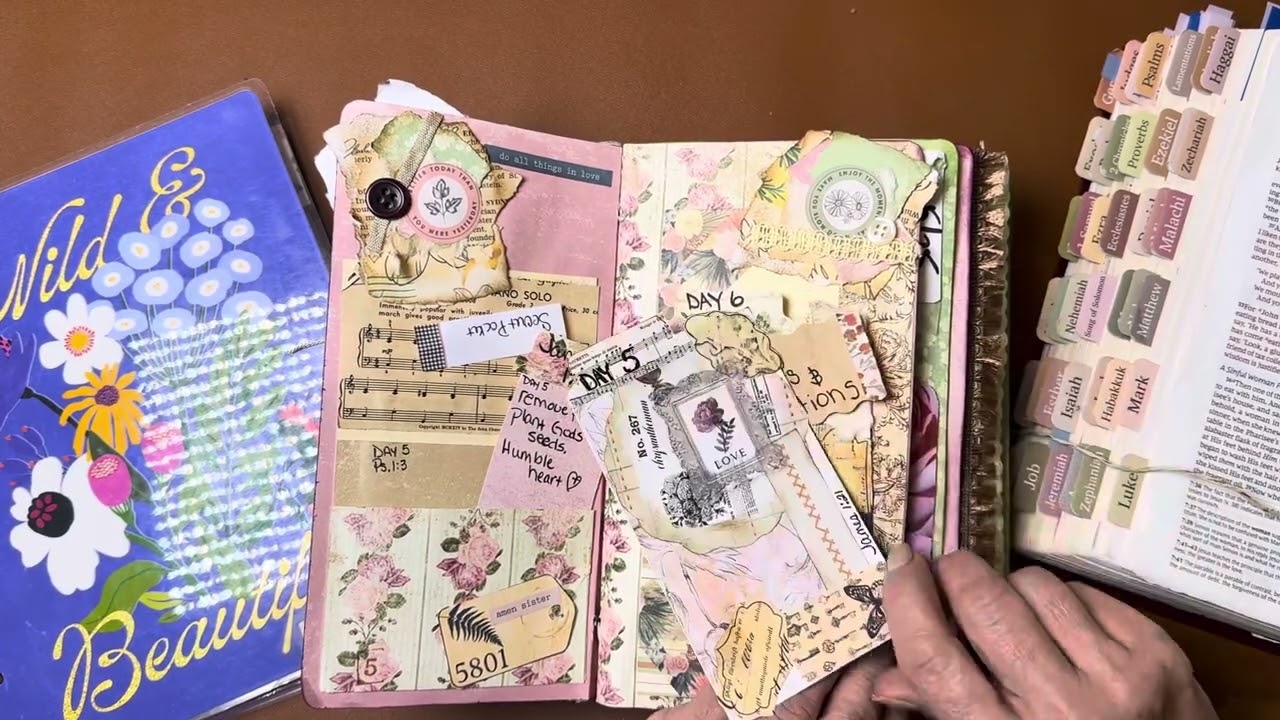 🌿 Bible Journal Flip-Through | Prayer Garden Devotional | 30-Day Printable Study (Part 1)