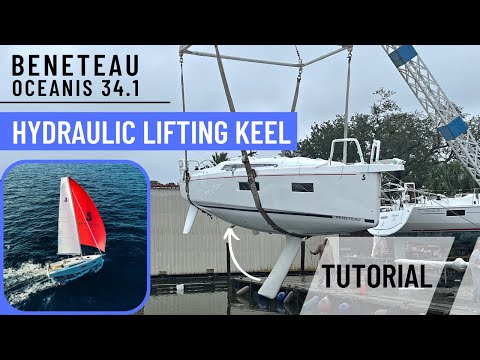 Hydraulic Lifting Keel: BENETEAU Oceanis 34.1 Option (TUTORIAL)