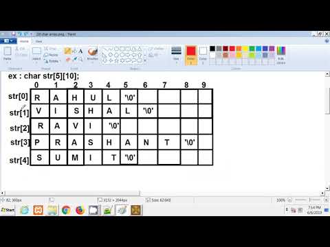 Learn C Language in Hindi | Accept Names in 2D char Array and Print Length - Mind Luster