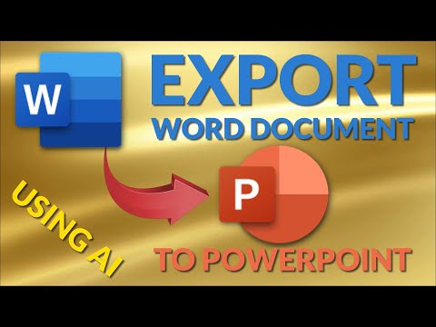 Export Word Document to PowerPoint Using AI