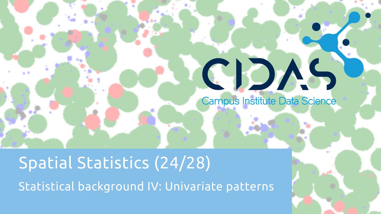 Spatial Statistics - Statistical Background IV: Univariate Patterns