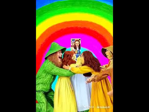 AI The Wizard of OZ poster reimagined... Trippy 💚💚💚