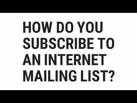 How Do You Subscribe To An Internet Mailing List? | Top Quizzes Online
