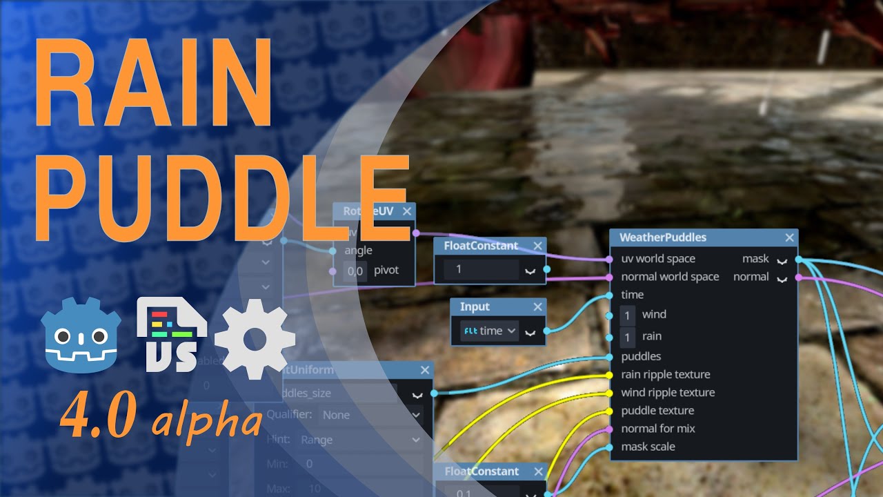 How can I create realistic rain puddles? - Shaders - Godot Forum