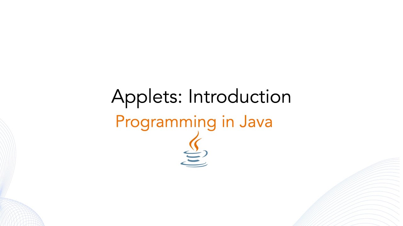 Applet: Introduction in java