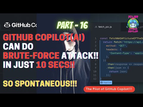 GitHub copilot(AI) can do Brute Force Attack!! in just 10 secs!!🤯😳#hack #ai #vscode #githubcopilot