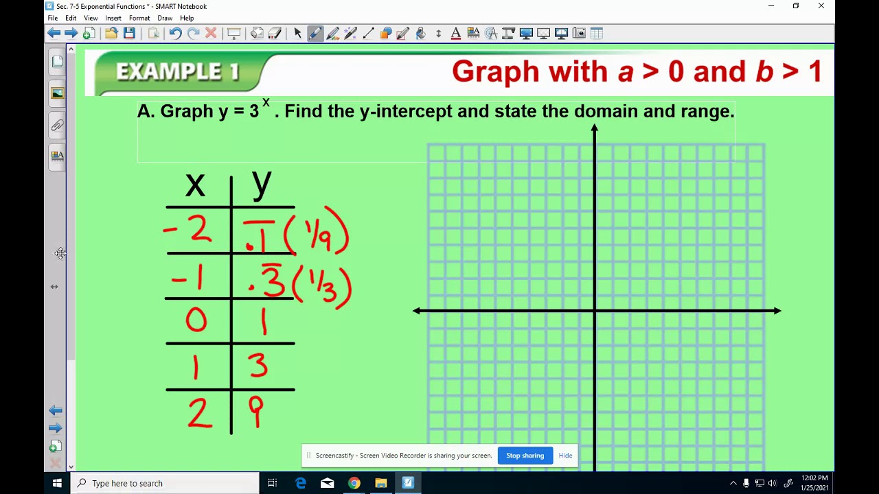 Sec. 7-5 Exponential Functions