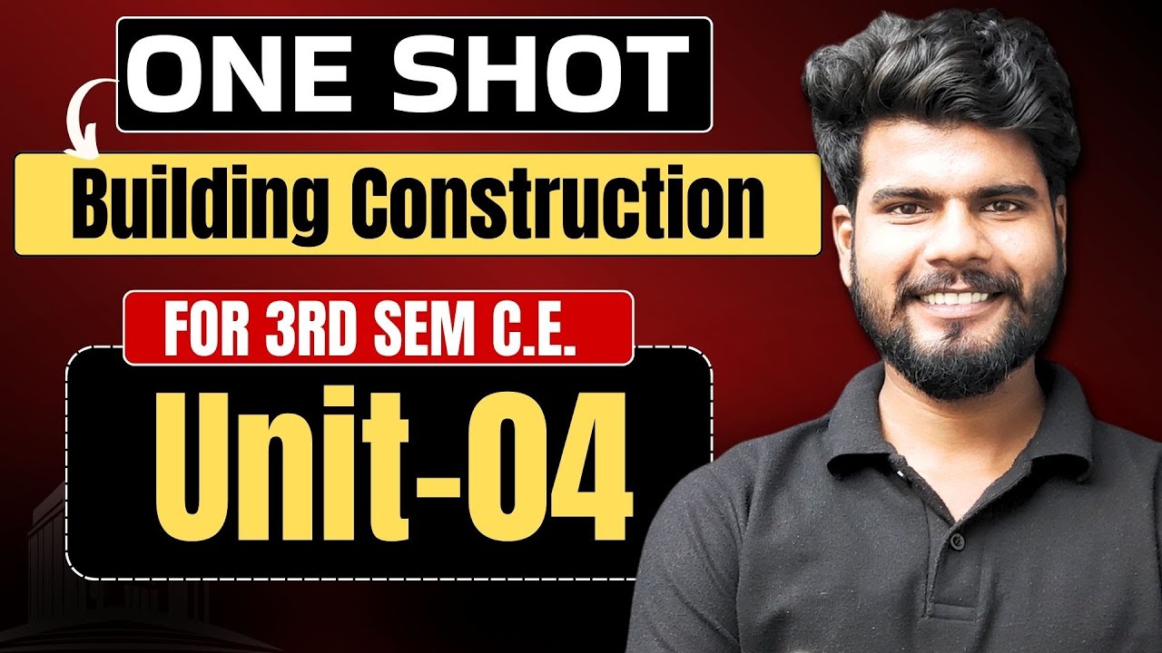 Building Construction | Unit-04 | G6 Batch | By Aman Sir | BTEUP 2025