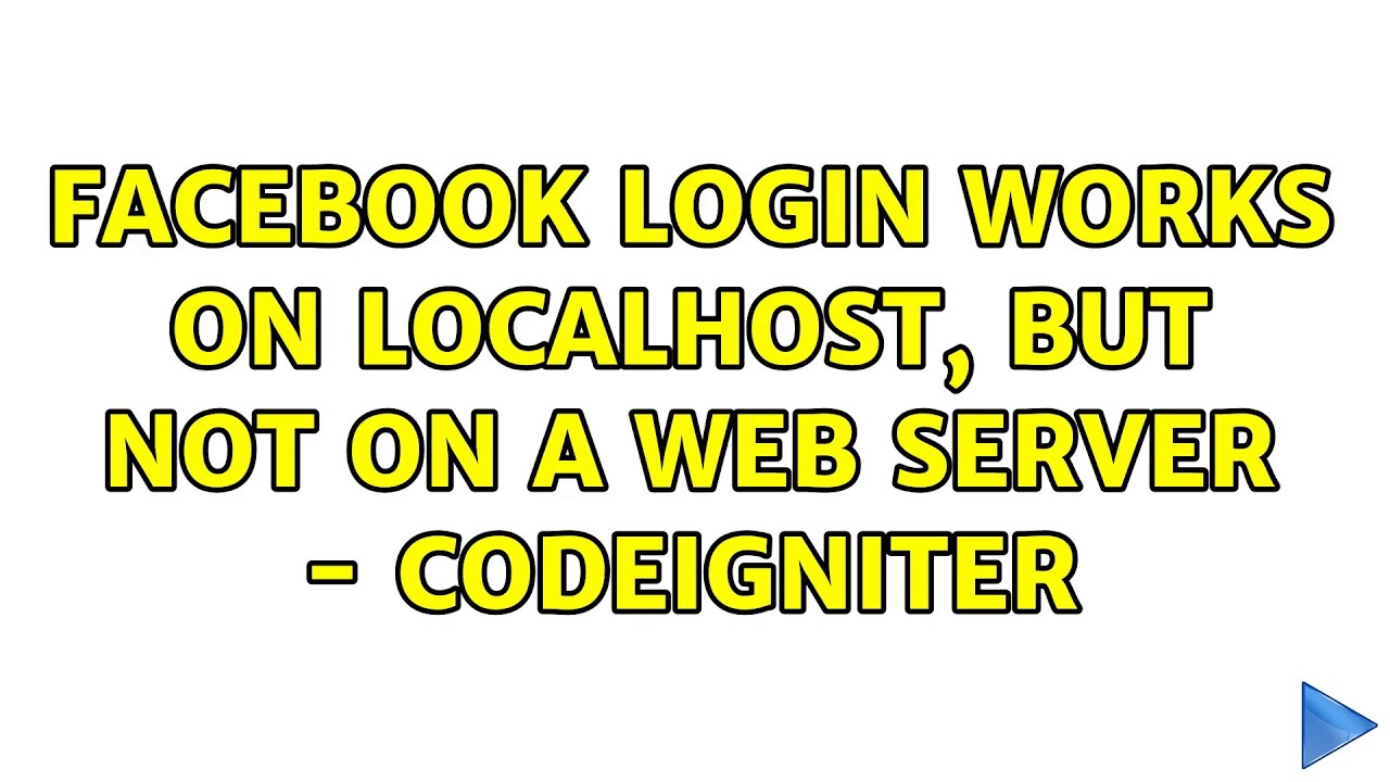 Facebook login works on localhost, but not on a web server - Codeigniter