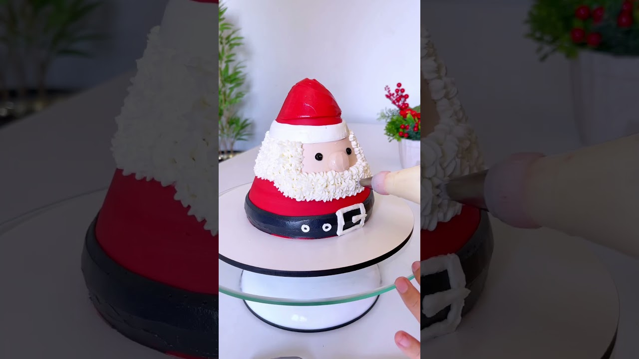 Ep. 10 de 24 - Papai Noel 🎅🏼🎄 #buttercream #natal #santaclaus #christmas #confeitaria #bolo