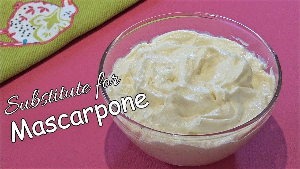 Substitute for Mascarpone Cheese
