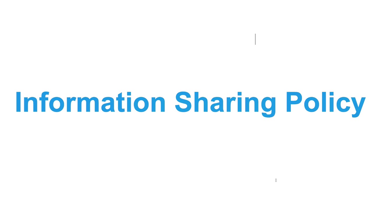 DATATHENA   Information Sharing Policy template