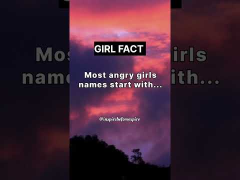 Most angry girls names start with...#shorts #subscribe #inspirebeforeexpire