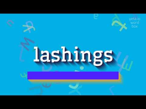 LASHINGS - How to say Lashings?