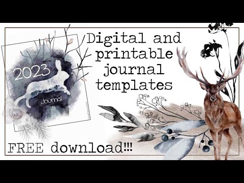 2023 digital and printable notebook journal planner template