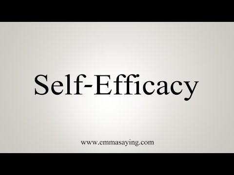 How To Say Self-Efficacy