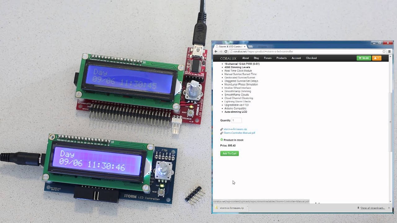 Coralux Storm Firmware Upgrade Procedure