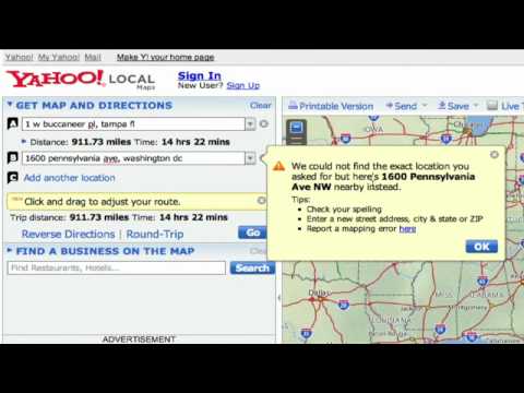 Basic Internet & E-mail Skills : How to Find Driving Directions on Yahoo! Maps