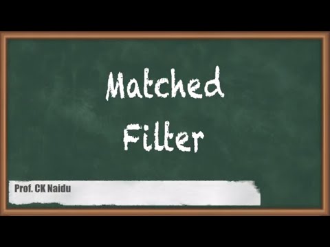 Comprehensive Guide To Matched Filter - GATE Communications Video Lecture - Communications ...