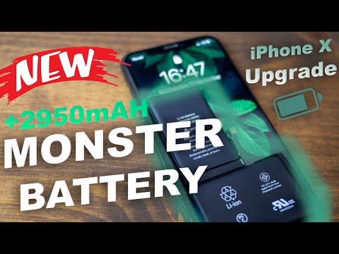 Upgrading my iPhone X with 3000 Battery 🔋 MONSTER NOHON Battery increased Capacity