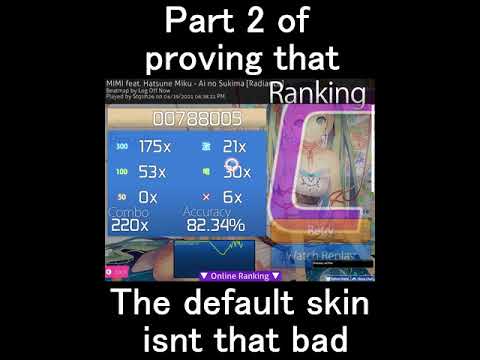 Part 2 of proving the default osu! skin is innocent