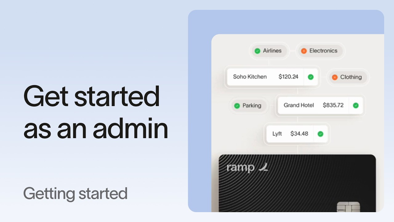 Getting started in Ramp (for admins)