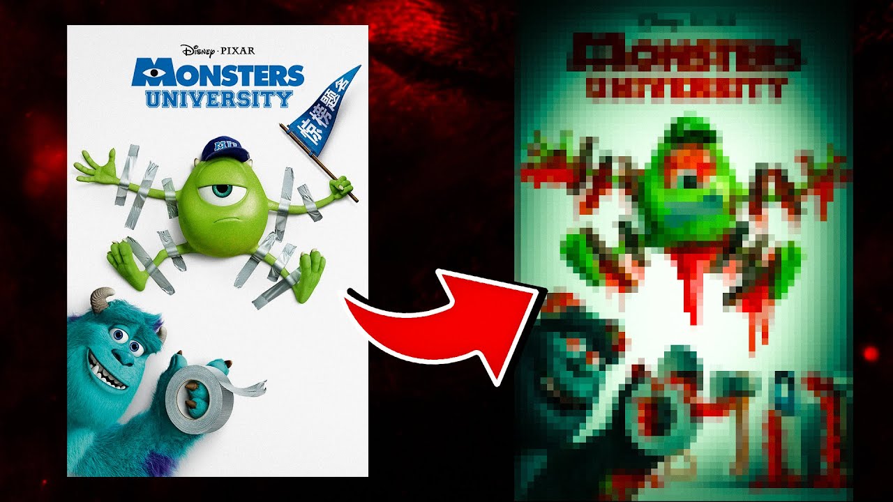 PIXAR Posters Turned into TERRIFYING Horror Masterpieces