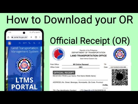 How to get OR copy after online registration LTO LTMS online portal