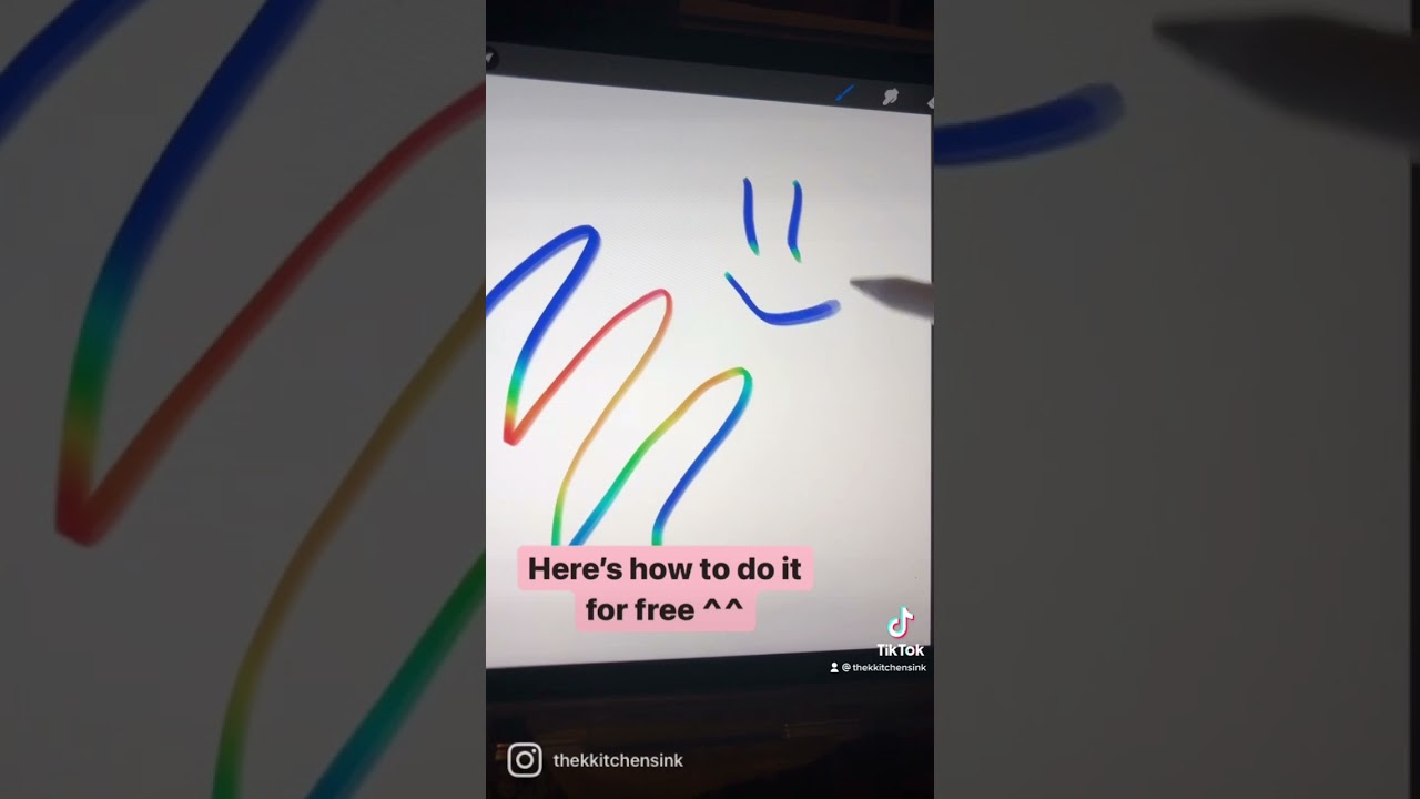 5 Step Rainbow Brush- Easy Procreate Tutorial