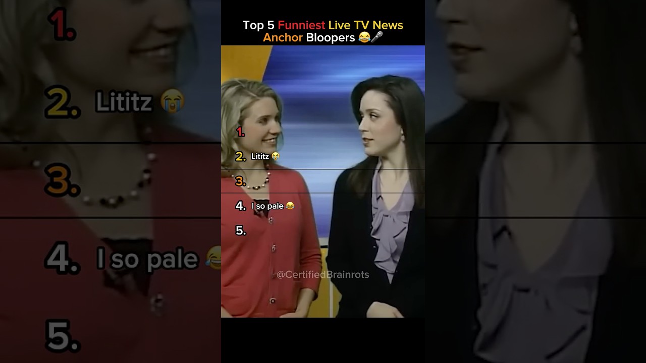 Top 5 Funniest Live TV News Anchor Bloopers (Breaking Character Live!) 😂🎤