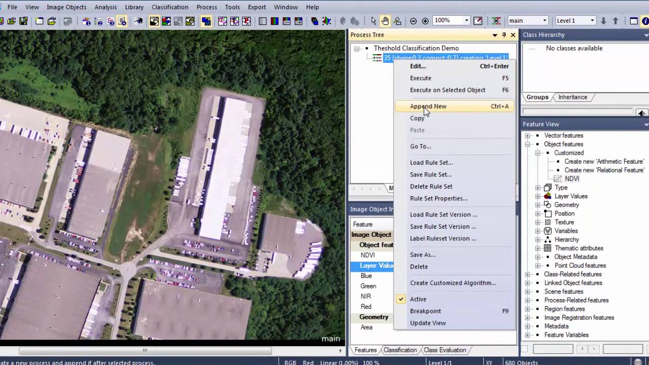 Object-based threshold classification