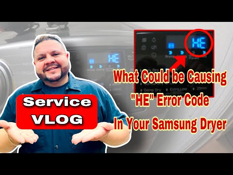 Why is My Samsung Dryer Stopping and Flashing “HE”?
