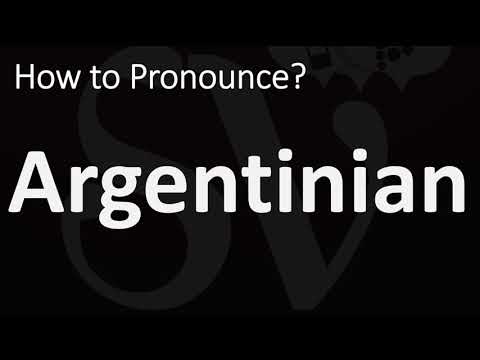 How to Pronounce Argentinian? (CORRECTLY)