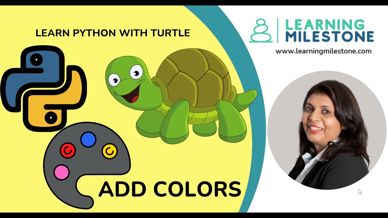 6 - Add Colors to Graphics - Learn Python with Turtle Graphics