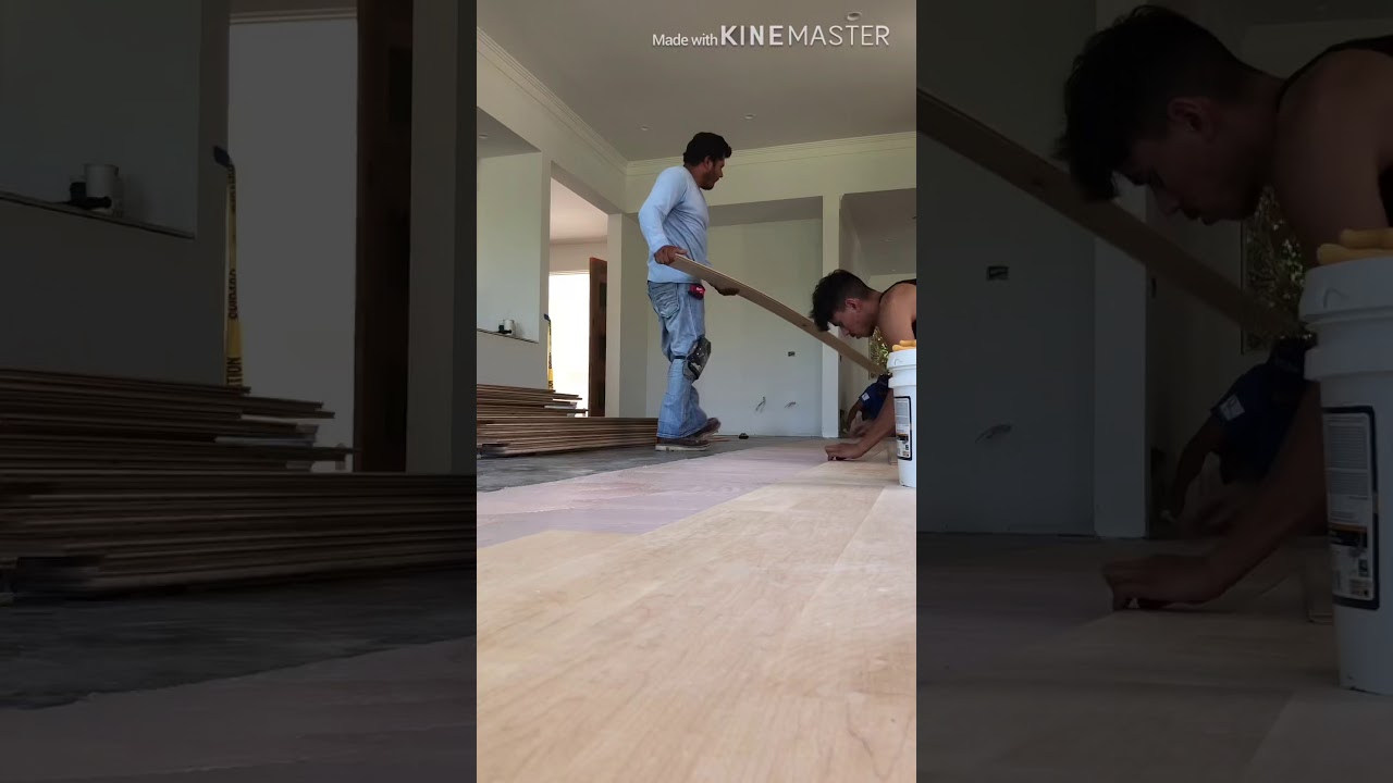 Installing Eng Maple Wood Planks