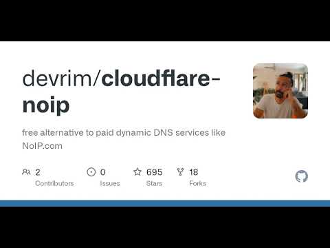 GitHub - devrim/cloudflare-noip: free alternative to paid dynamic DNS services like NoIP.com
